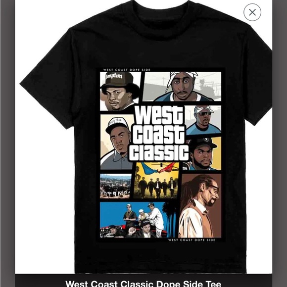 Shaka Wear | Shirts | New Black Tshirt Classic Rappers From The West ...